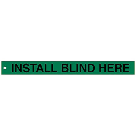 Brady Isolation Blind Tags, 2in.Hx20in.W, PK25 132452 | Zoro