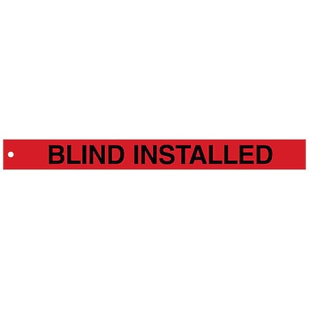 Brady Isolation Blind Tag, Construction, Polyester, 2 in H x 20 in W ...