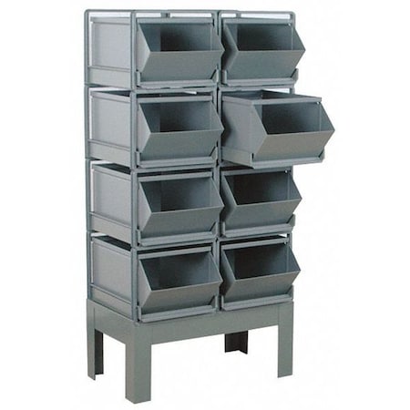 Stackbin Steel Sectional Stacking Bin, 38 in D x 52 in H x 20 1/2 in W ...