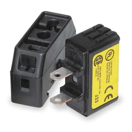 Eaton Bussmann Finger Safe Fuse Block, J UL Class, 600V AC/300V DC Volt ...