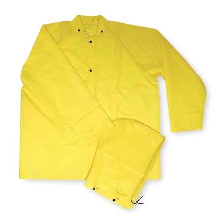 Condor FR Rain Jacket/Detach Hood, Yellow, 4XL 4PCR1 | Zoro