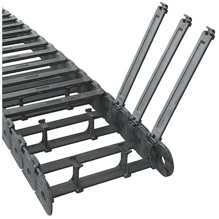 Kabelschlepp Uniflex(TM), Open, Nylon, Width 227mm, 5FT 0665.030.200 ...