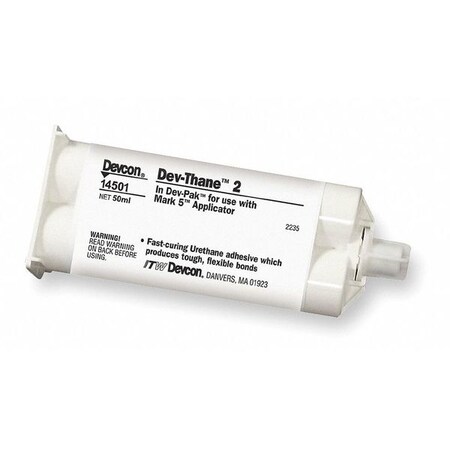 Devcon Urethane Adhesive, 2 Part, 50ml Cartridge, 1:1 Mix Ratio 14501 ...
