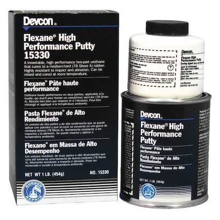 Devcon High Perf Putty, Urethane, 1 Lb Kit, Blk 15330 | Zoro
