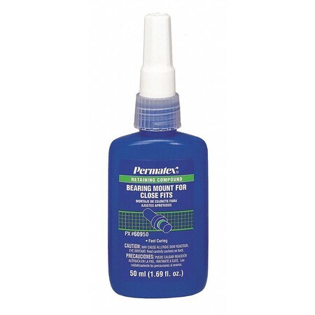 Permatex Retaining Compound, General, 50mL Btl 60950 | Zoro