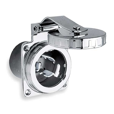 Hubbell HBL504SS 50A Marine Flanged Locking Inlet 3P 4W 125/250VAC ...