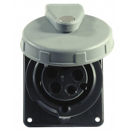 Hubbell Wiring Device-Kellems Watertight Pin & Sleeve Receptacle, 30 A ...