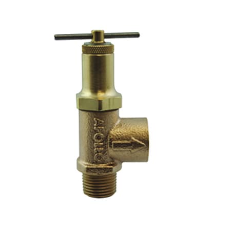 Apollo Valves Adjustable Relief Valve, 1/2 In, 60 psi 1650125 | Zoro