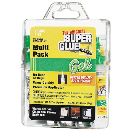 Super Glue Instant Adhesive, Original Gel Series, Clear, 0.07 fl oz ...