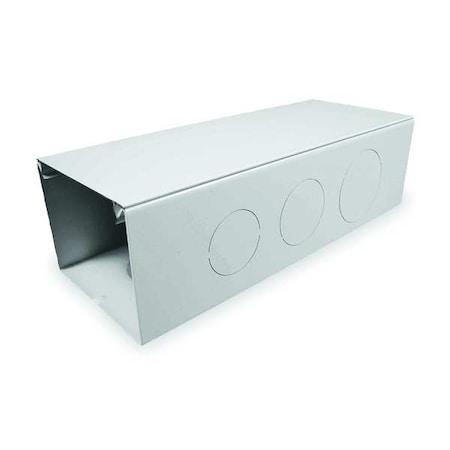 Wiremold Connector Fitting, 6000 Series, 2 1/2 in H, 12 in L, Gray ...