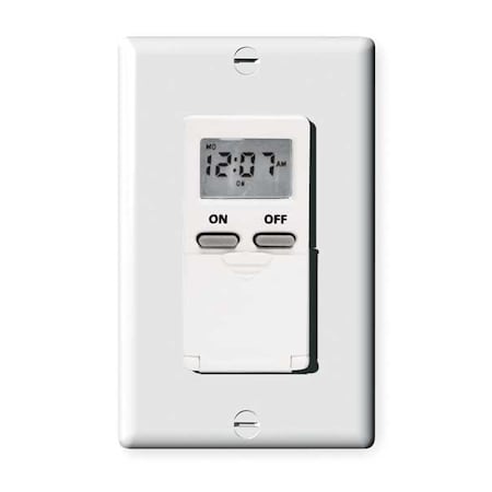 Intermatic Digital Timer, 7-Day, SPST, 120 V, White EI500WC | Zoro