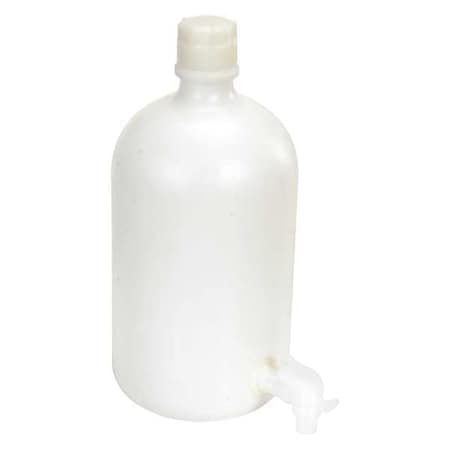 Zoro Select Round Plastic Carboy, 2 Gal, With Spout CARB-R-2-S | Zoro