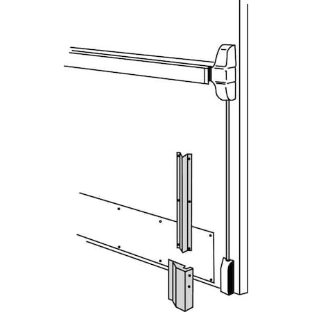 Rockwood Door Guard, Vertical Rod Cover BFRC-24.32D | Zoro