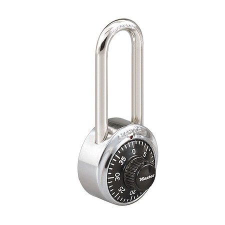 Master Lock Combination Padlock,Center,Blue/Silver (1506D) | Zoro