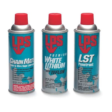 Lps Chainmate Chain and Wire Lubricant, 11 Oz Aerosol Can, Black 02416 ...