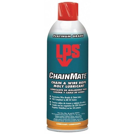 Lps Chainmate Chain and Wire Lubricant, 11 Oz Aerosol Can, Black 02416 ...