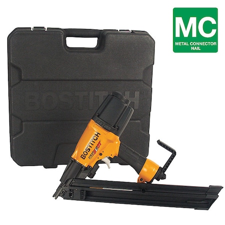 Bostitch Air Metal Conn Nailer, Full Rnd, 35 Deg MCN250 | Zoro