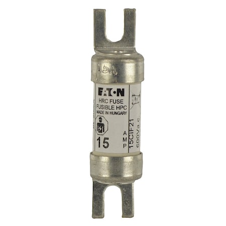 BUSSMANN 15A, 600V AC, Ceramic Fuse, 55 mm x 14 mm, Time-Delay, CIF21 ...