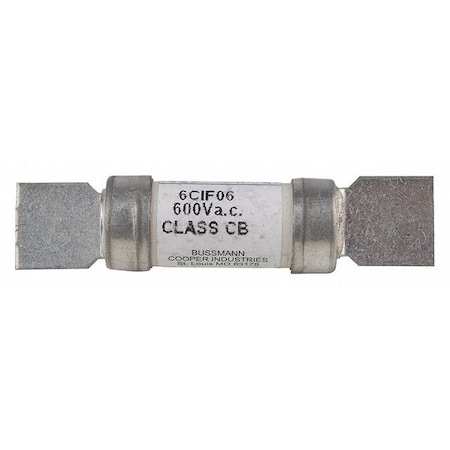 BUSSMANN 6A, 600V AC, Ceramic Fuse, 60 mm x 14 mm, Time-Delay, CIF06 ...