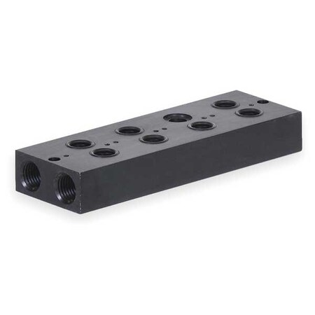 Numatics Manifold Block, 4 Stations, 1/4 NPT 241-150 | Zoro