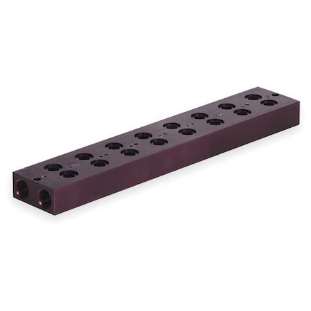 Numatics Manifold Block, 8 Stations, 1/4 NPT 241-152 | Zoro