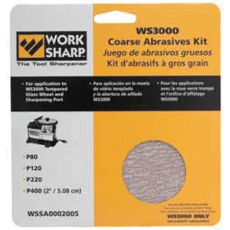 Work Sharp WS3000 COARSE ABRASIVES DISC KIT WSSA0002005 | Zoro