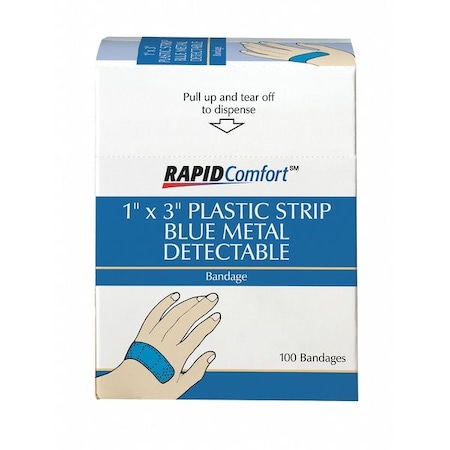 Medi-First Metal Detectable Bandages, Blue, PK50 66050 | Zoro
