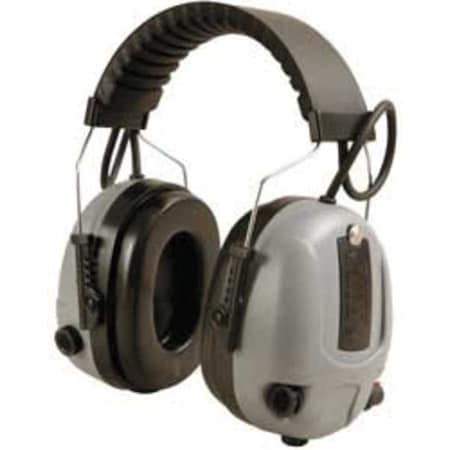 Delta Plus Over-the-Head Electronic Ear Muffs, 25 dB, Impulse, Gray COM ...