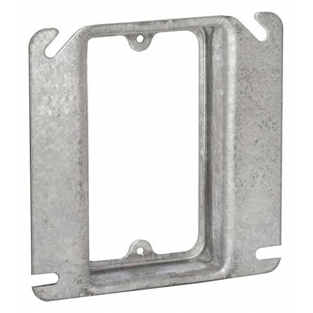 Raco Mud Ring, 1 Gang, Galvanized Zinc, Square Box Type 773 | Zoro