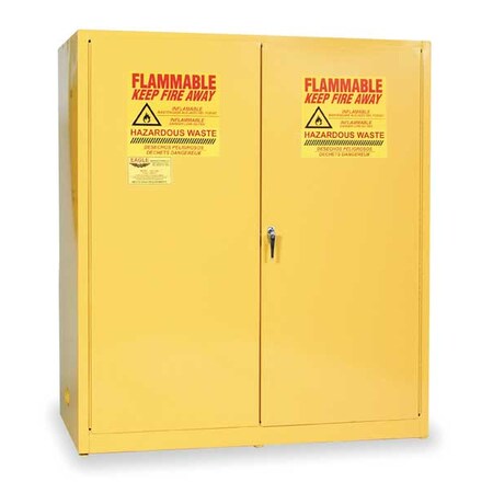 Eagle Mfg Hazard Waste Cabinet, Vertical, 110 gal., YLW HAZ1955 | Zoro