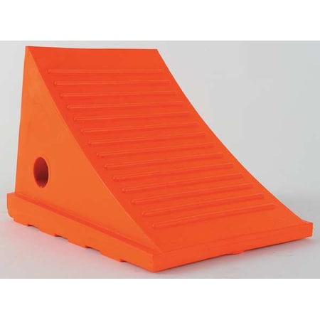 Checkers 8-1/2 in. Urethane Wheel Chock in Orange UC1500-4.5 | Zoro
