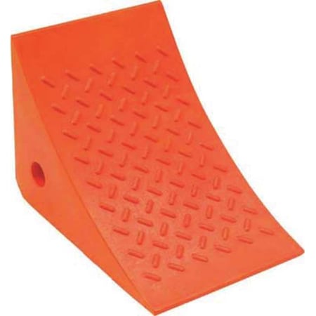 Checkers 8-1/2 in. Urethane Wheel Chock in Orange UC1500-4.5 | Zoro