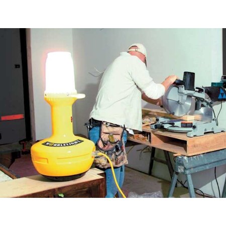 Wobble Light 8000 Lumens, Halogen Yellow Temporary Job Site Light ...