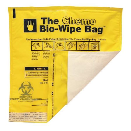 Zoro Select Chemo Waste Bags, 1 gal., Yellow, PK25 3LCX2 | Zoro