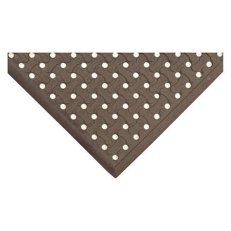 Condor Static Dissipative Floor Mat, Rubber, Drainage Holes, 2 ft. W x ...