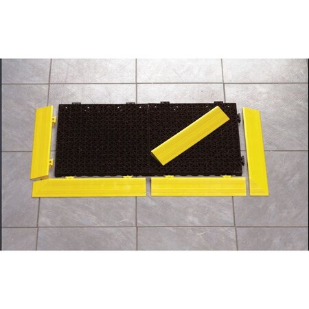 Master Stop Mat Corner Recycled PVC 3/4" 96508 | Zoro