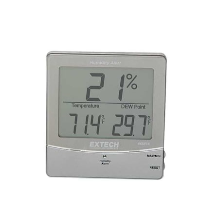 Extech Indoor Digital Hygrometer, 14 to 140 F 445814 | Zoro