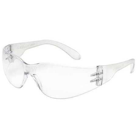 Delta Plus Safety Glasses, TTS, Clear Scratch-Resistant Lens ...