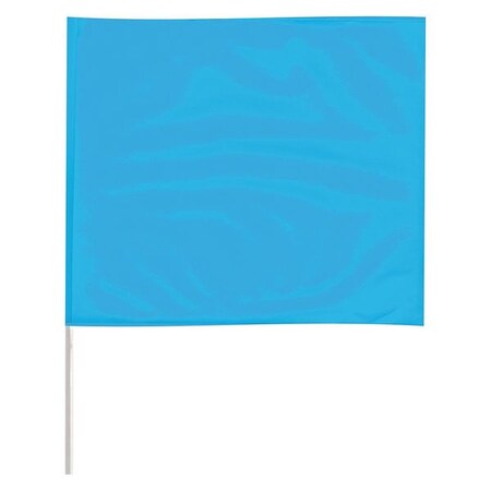 Zoro Select Marking Flag, Fluor Blue, Vinyl, PK100 F4518BG-200 | Zoro