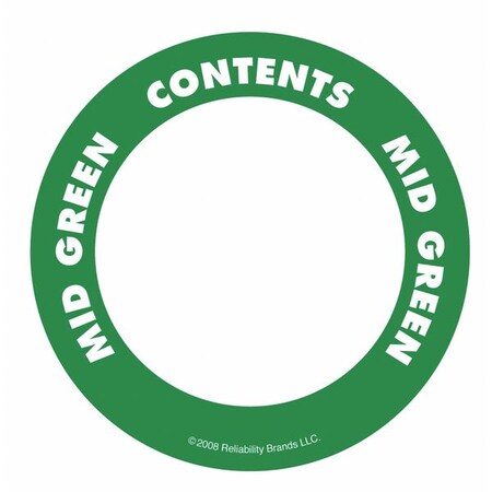 Label Safe Content Label, 2 In. W, Mid Green 280505 | Zoro
