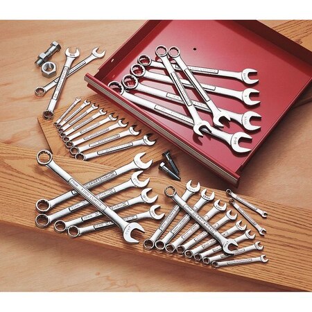 Craftsman Combo Wrench Set, Polish, 3/8-3/4 in., 7 Pc 9-44101 | Zoro