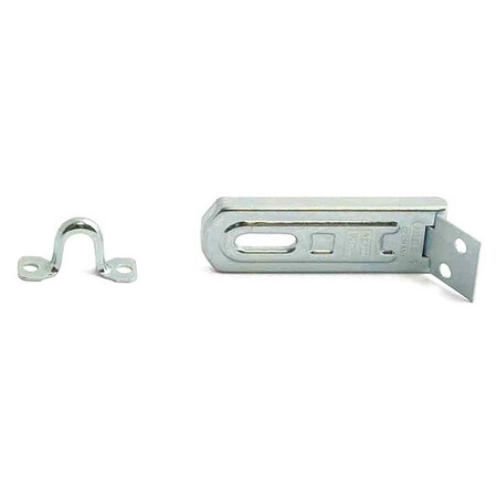 Abus Concealed Hinge Pin Hasp, Fixed, Chrome 100/80 | Zoro