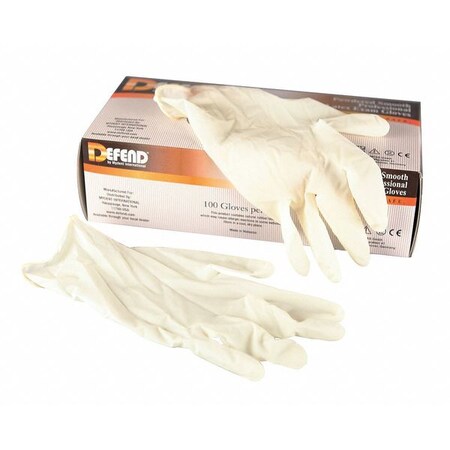 Zoro Select Disposable Gloves, Powdered, Natural, S, 100 PK 3NFE3 | Zoro