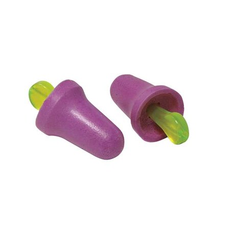 3M No-Touch Reusable Foam Ear Plugs, Bell Shape, 29 dB, Purple, 100 PK ...