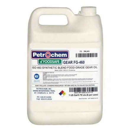 Petrochem Food Grade SemiSyn Gear Oil, ISO 460 FOODSAFE GEAR FG-460-001 ...