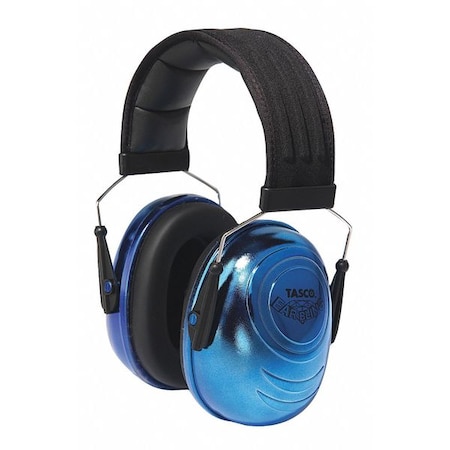 Tasco Over-the-Head Ear Muffs, 25dB, Economy, Blue 2557B | Zoro