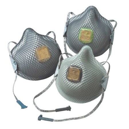 Moldex R95 Disposable Respirator w/ Valve, S, Gray, PK10 2741R95 | Zoro