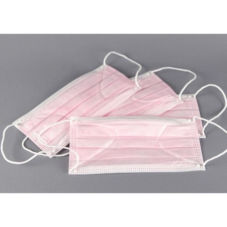 Zoro Select Surgical Mask, Universal, Pink, PK50 MK-7110 | Zoro