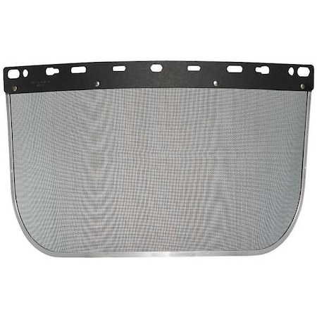 Delta Plus Faceshield Screen Visor, Black Visor, 8 in Height, Uncoated ...