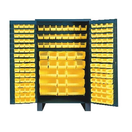 Durham Mfg Extra-Heavy Duty Bin Cabinet, 48 in W, 78 in H, 24" D, 171 ...